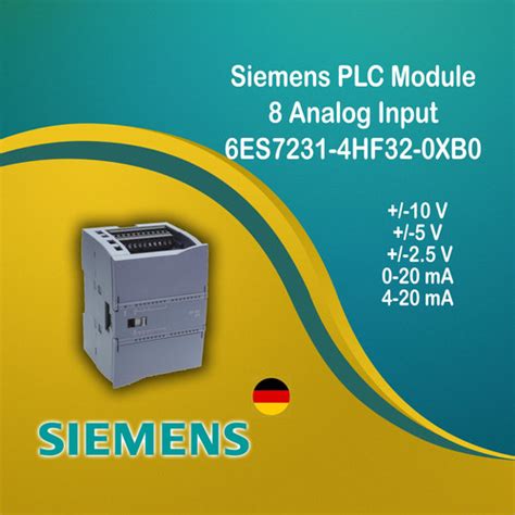 Siemens 8 Analog Input Plc Module 6es7231 4hf32 0xb0 Met