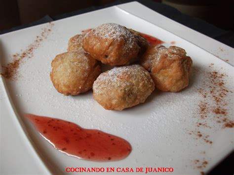 BUÑUELOS DE CHOCOLATE COCINANDO EN CASA DE JUANICO