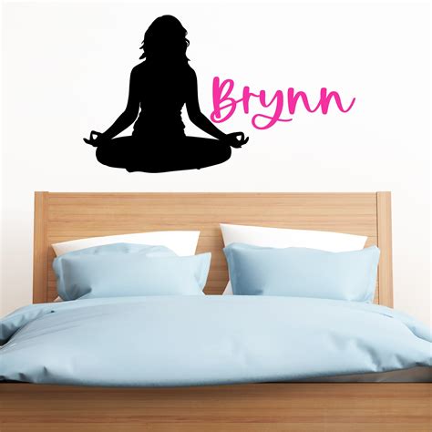 Yoga Wall Decals Vinyl Written