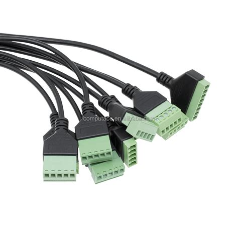Mini Usb Male To 5pin Female Bolt Screw Shield Terminals Pluggable Type