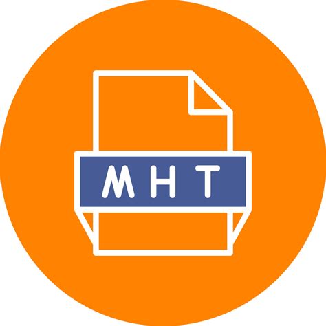 Mht File Format Icon Vector Art At Vecteezy