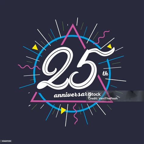 25 주년입니다 핸드 레터링 숫자를 작성입니다 25주년 기념에 대한 스톡 벡터 아트 및 기타 이미지 25주년 기념 기념일