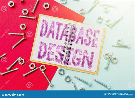 Inspiration Showing Sign Database Design Business Concept Organisation Of Data According To A