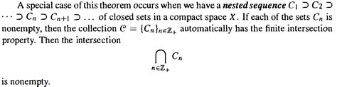 General Topology Application Of Nested Set Property Mathematics