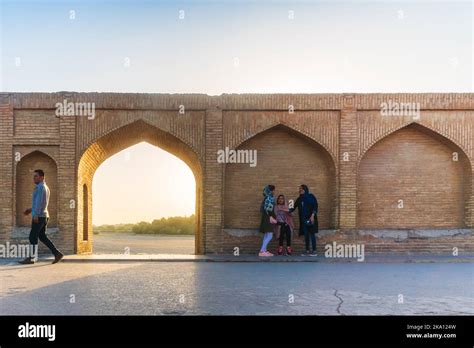Isfahan Iran August 2018 Female Iranian Tourists With Headscarf On