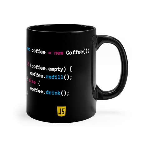 Javascript Black Mug Programmer Mug Software Engineer Coffee Etsy