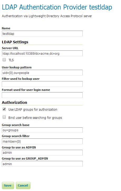 Ldap Authentication Provider — Geoserver Training