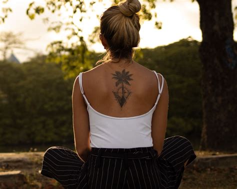 Womans Back Tattoo