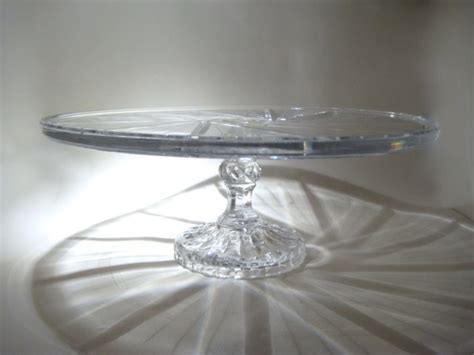 Vintage Crystal Cake Stand By Hazelroberts On Etsy