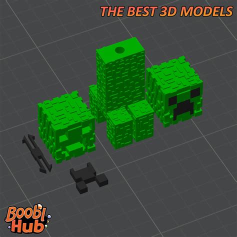 Creeper From Minecraft 3d Model By Booblhub