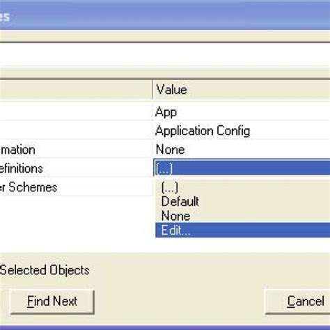Application Configuration Attributes Menu Download Scientific Diagram