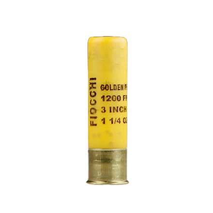 Fiocchi Golden Pheasant 20 Gauge 3 Nickel Plated Lead Shots