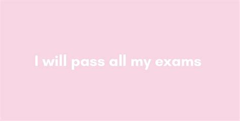 I Will Pass All My Exams In 2025 How To Pass Exams Vision Board Book