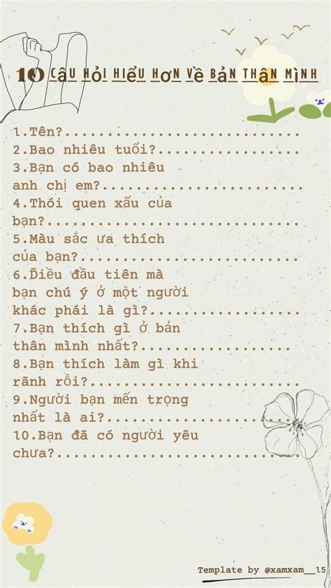 Quiz Câu Hỏi Về Bản Thân Khám Phá Chính Mình Qua Những Câu Hỏi Thú Vị