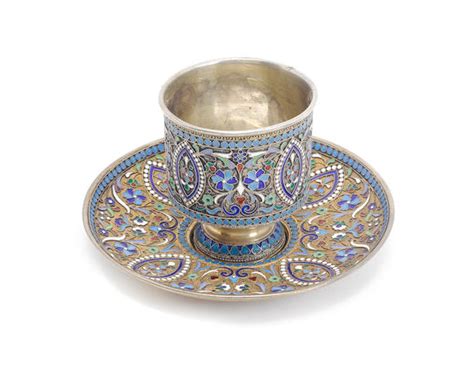 Bonhams A Late 19th Century Russian Silver Gilt And Cloisonné Enamel