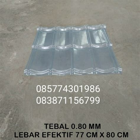 Jual Atap Fiber Plastik Genteng Metal 1mm Kota Tangerang Selatan