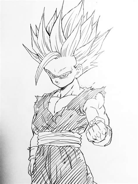 Gohan Super Saiyan 2 Drawing
