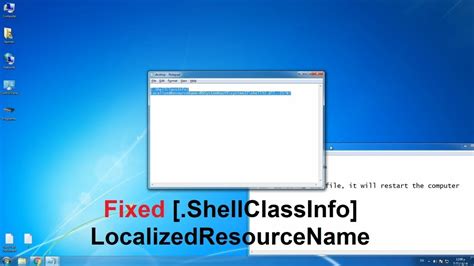How To Fix Desktop Shellclassinfo LocalizedResourceName SystemRoot