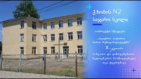 ხობის N2 საჯარო სკოლის X ა კლასის პროექტი თეატრის ისტორია ხობის