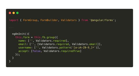 Validating Angular Reactive Forms Part 1 Built In Validators By