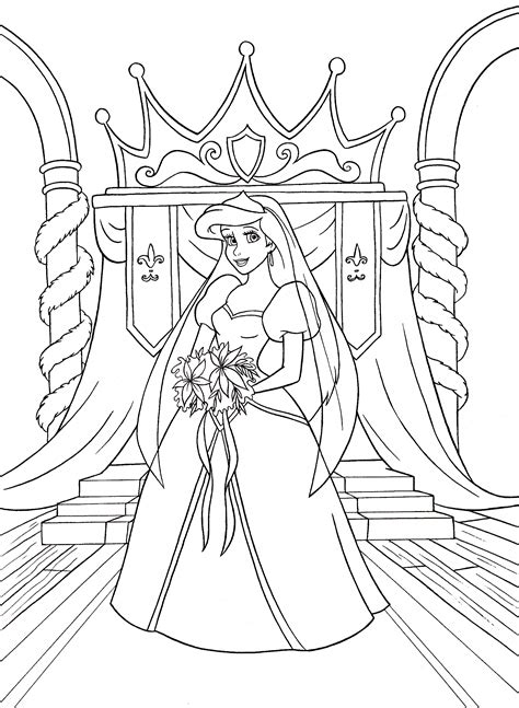 Walt Disney Coloring Pages Princess Ariel Walt Disney Characters