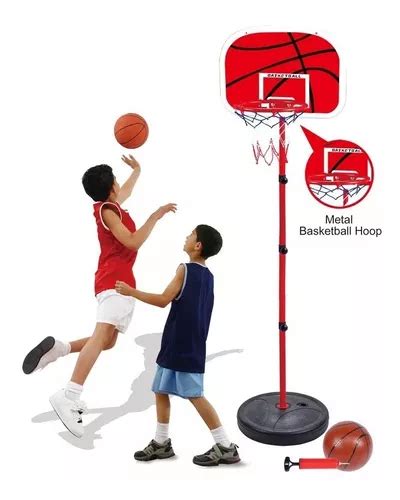 Juego De Aro De Baloncesto Para Niños Con Balón E Inflador Mercadolibre