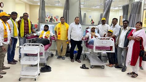 Nritdp కువైట్ ఆధ్వర్యంలో బ్లడ్ డొనేషన్ కార్యక్రమం Nri Tdp Kuwait