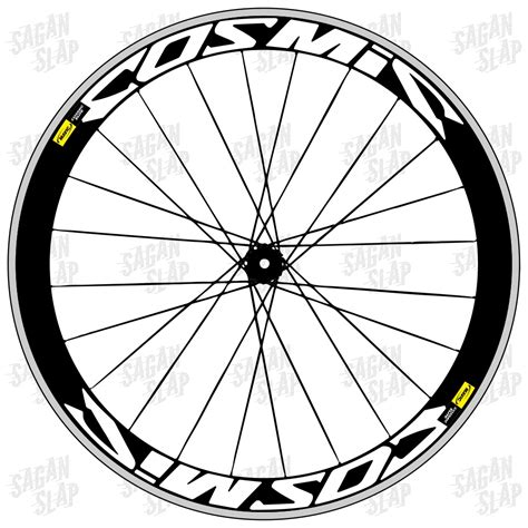 Jual Stiker Rims Velg Sepeda COSMIC 700c Lebar 4 Cm Sticker Decal