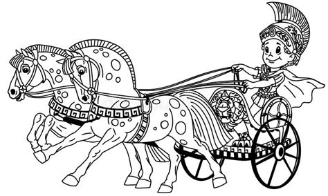 Roman War Chariot Stock Vector Illustration Of Cart 61573756