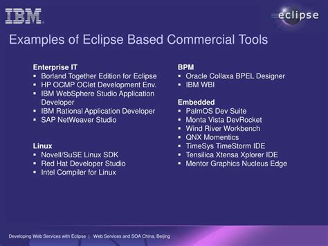 PPT Developing Web Services With Eclipse Arthur Ryman Ryman Ca Ibm