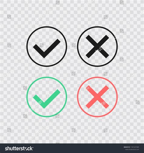 Speech Bubble Like Dos Donts Check Stock Vector Royalty Free