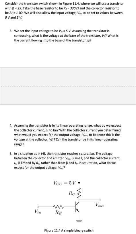 Solved Consider The Transistor Switch Shown In Figure Chegg