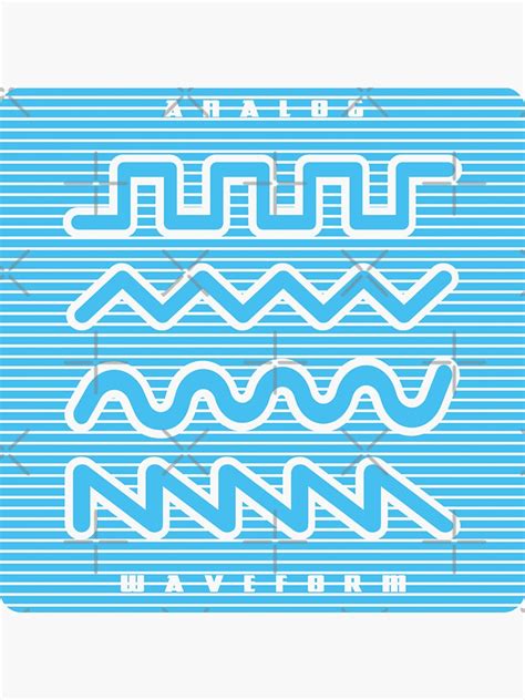Synthesizer Waveform Sticker For Sale By Mewzeek T Redbubble