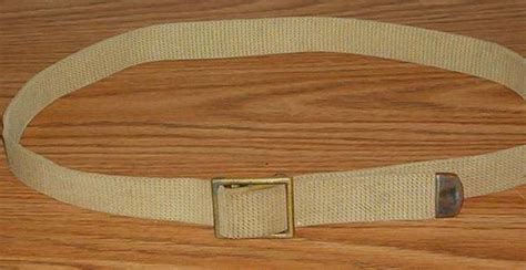 Is This An Early Usmc Web Trouser Belt With Open Face Brass Buckle
