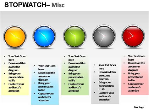 stopwatch misc powerpoint presentation slides presentation graphics