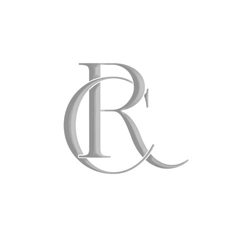 Custom Interlocking Cr Rc Wedding Monogram Logo Digital Download Etsy