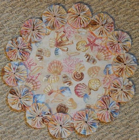 Sea Shells Yo Yo Doily 12 Yo Yo Doilies Sea Shells