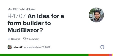 An Idea For A Form Builder To MudBlazor MudBlazor MudBlazor Discussion GitHub