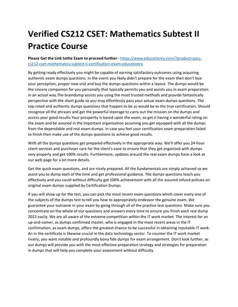 Ppt Cs212 Cset Mathematics Subtest Ii Powerpoint Presentation Free