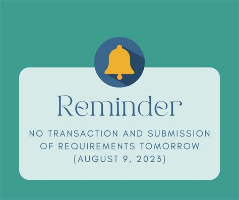 08 August 2023 Reminder Lspu Siniloan Guidance Office