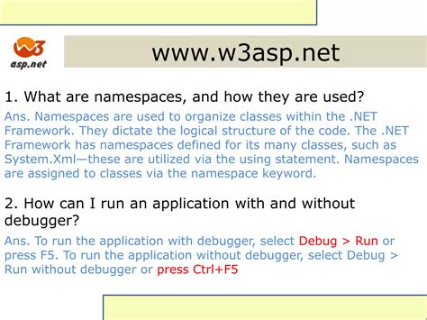 Top Asp Net Interview Question And Answers Ppt