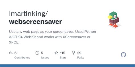 github lmartinking webscreensaver use any web page as your