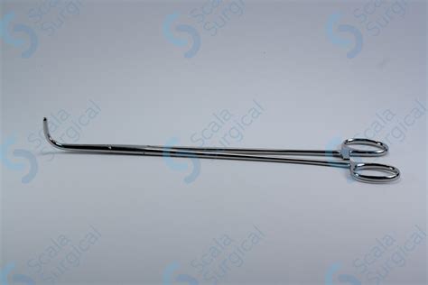 Lahey Cholecystectomy Forceps Longitudinal Serrations Curved 254mm