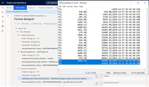 defer the execution of sequence elements in er formats finance