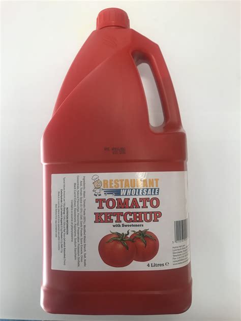 Rw Tomato Ketchup 4ltr Restaurant Wholesale