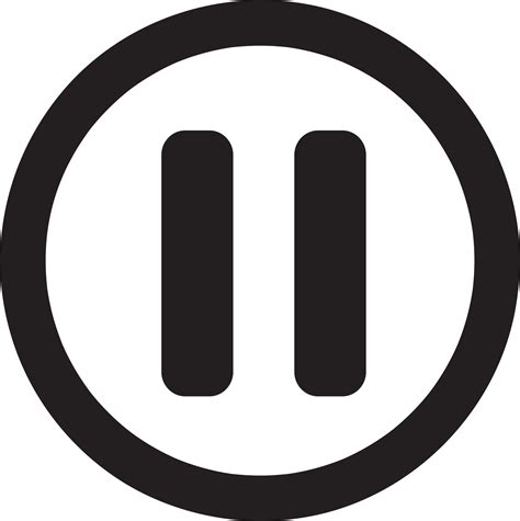 Pauze Pictogram Teken Symbool Ontwerp 9992357 Png
