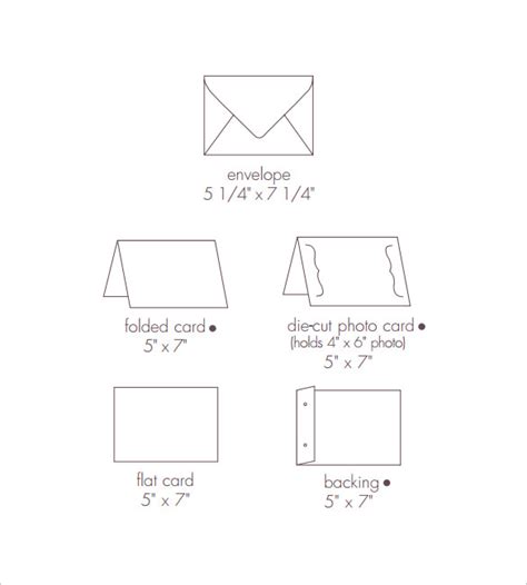 5x7 Card Envelope Template