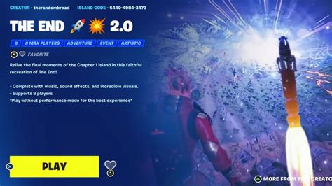 Fortnite End Event Creative 20 Chapter 1 Youtube