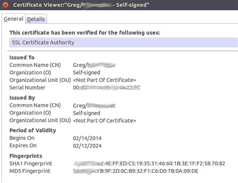 encryption self signed certs keys stopped working with thunderbird