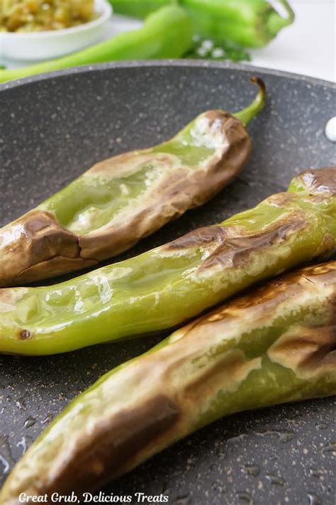 Roasted Hatch Chiles Great Grub Delicious Treats